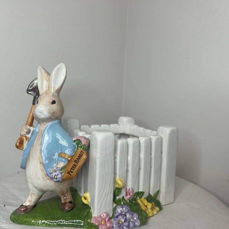 Rabbit Planter - Etsy
