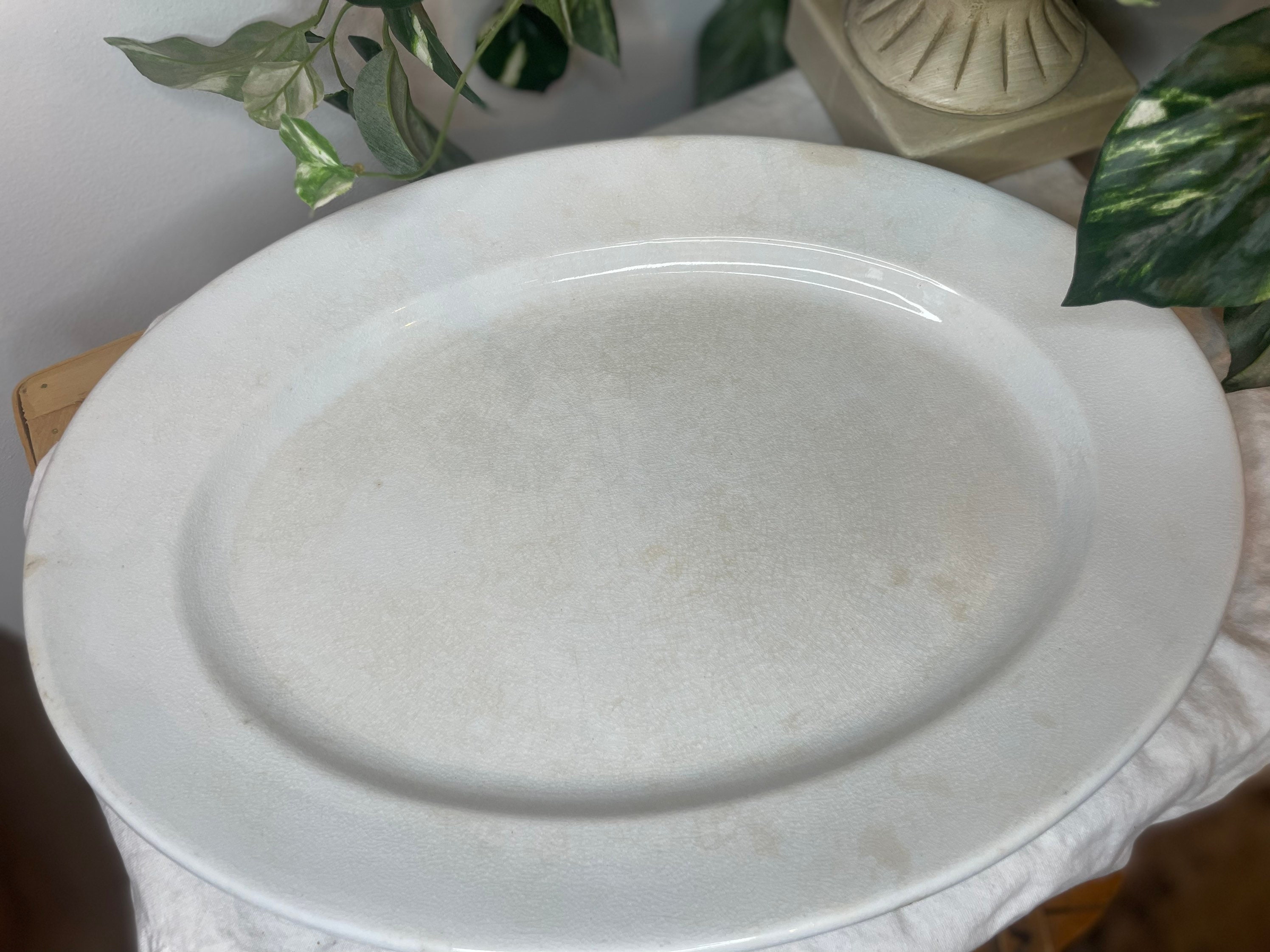 Vintage Ironstone Platter Oval Stained Platter Ironstone China Hope ...
