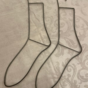 Vintage Metal Sock Stretchers Set of 2 Holiday Decor Cottagecore ...