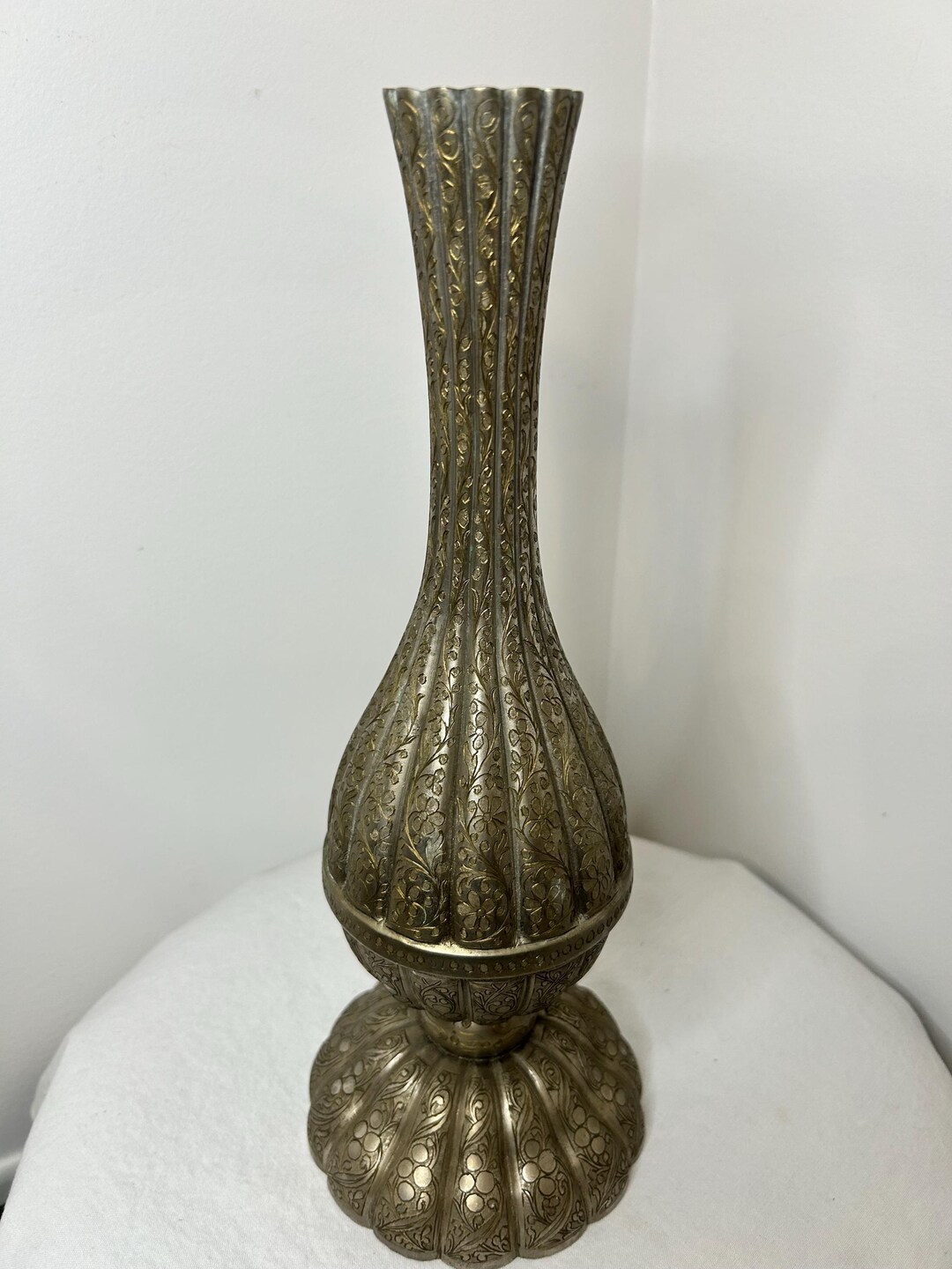 Vintage Fred Zimba Decanter/vase Silver Musical Box Vases Etched Silver ...