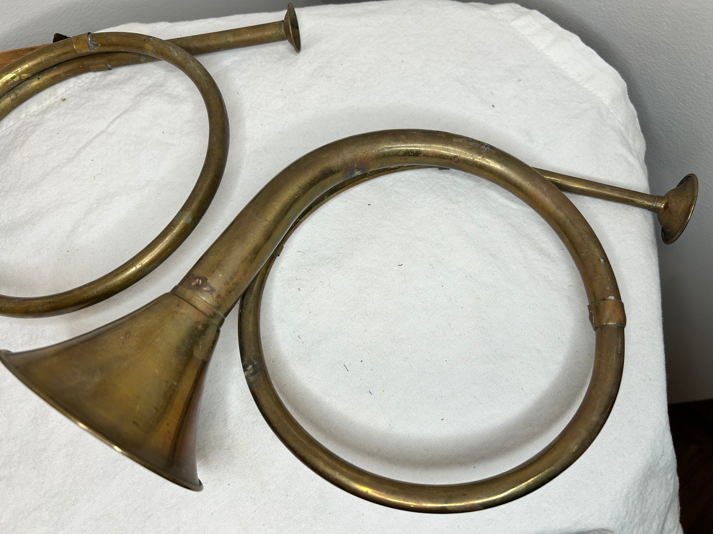 Vintage Brass Horns French Brass Horns Christmas Horns Wall - Etsy