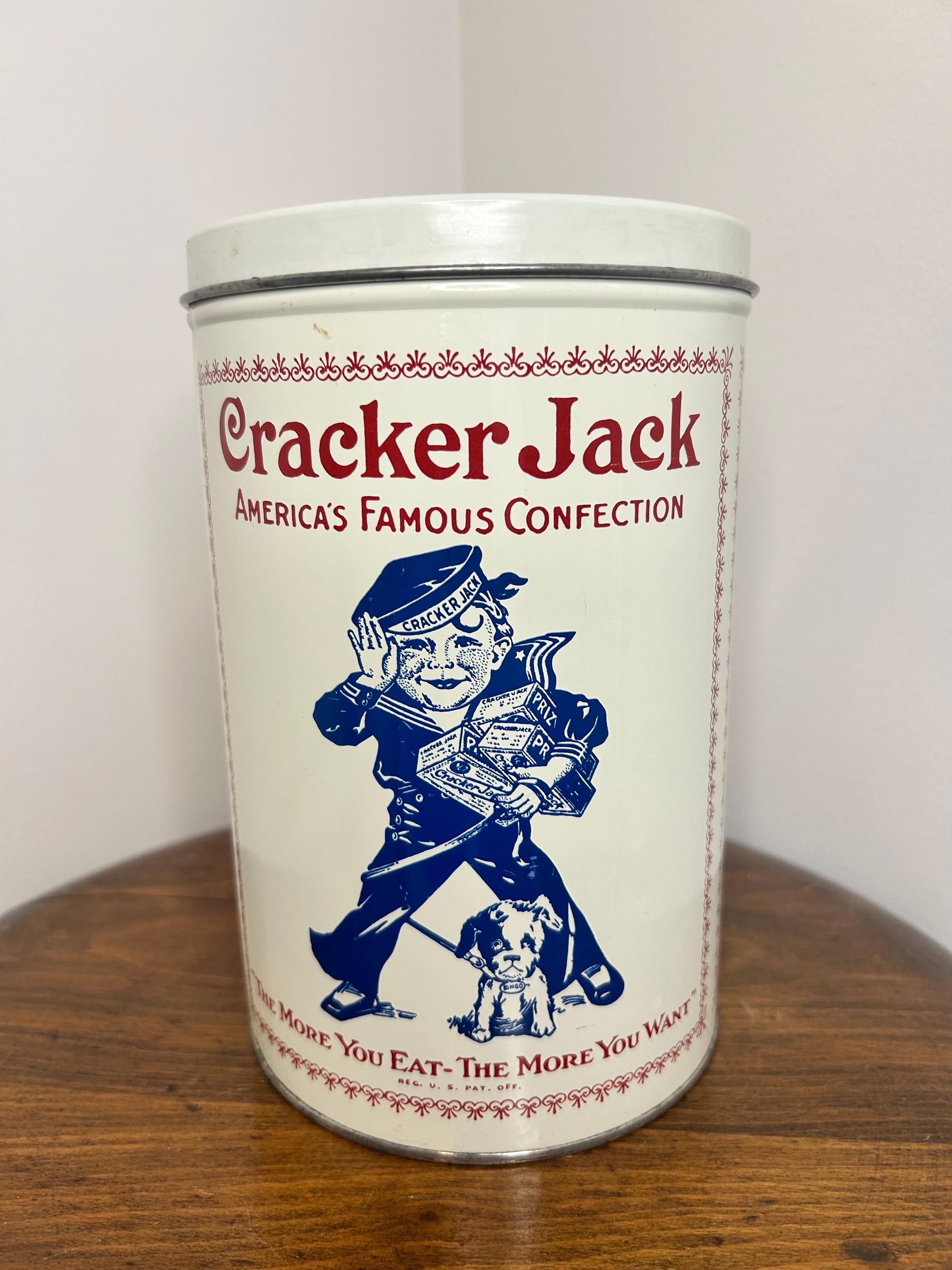 Cracker Jack Tin Tin 1900s Style Farmhouse Cottagecore Rustic Decor ...
