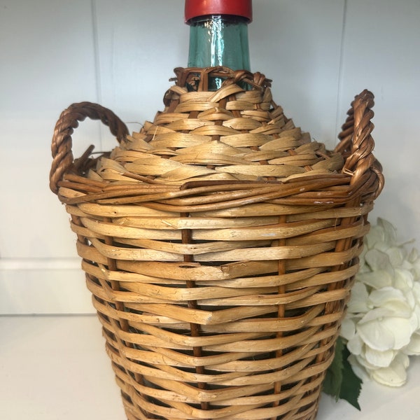 Wicker Demijohn - Etsy