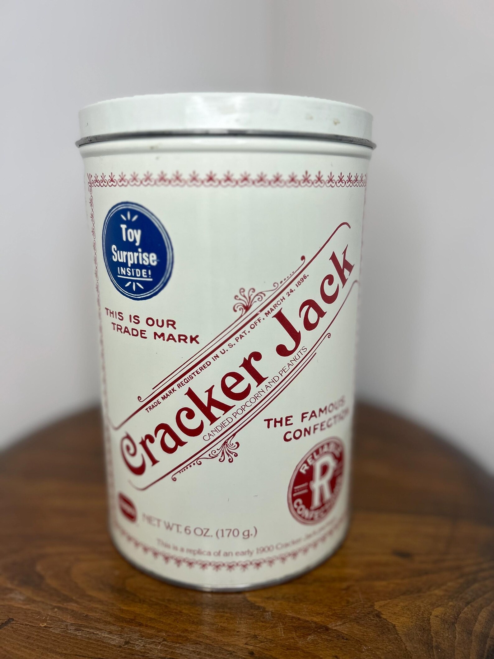 Cracker Jack Tin Tin 1900s Style Farmhouse Cottagecore Rustic Decor ...