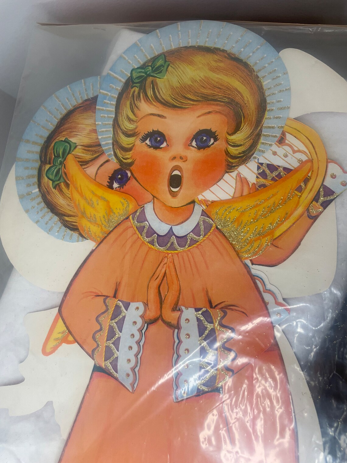Vintage Angel Cut-outs Wall Decor A Beistle Creation Beistle Co Set of ...