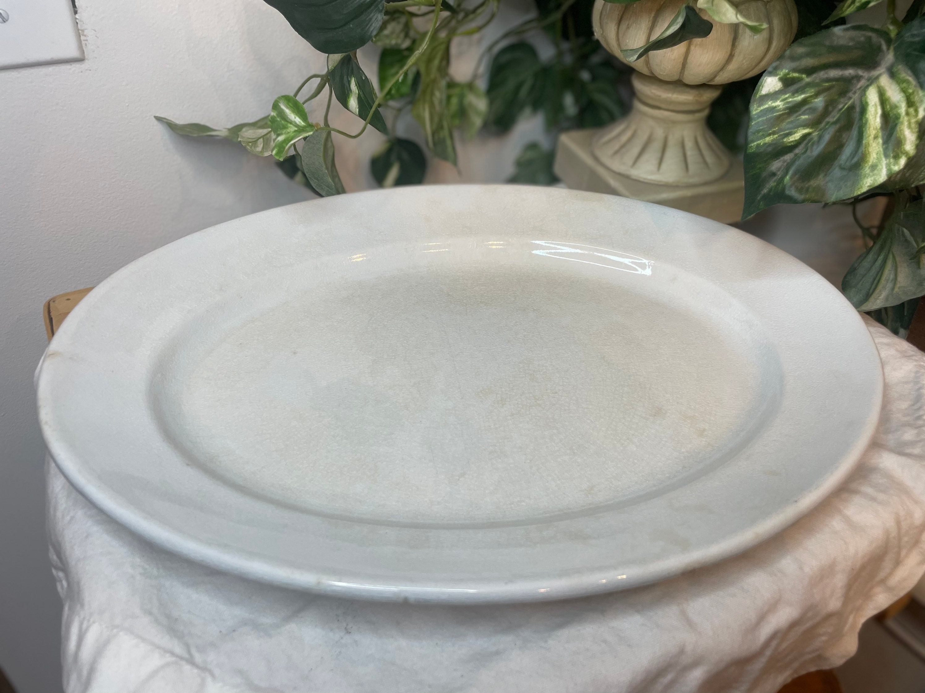Vintage Ironstone Platter Oval Stained Platter Ironstone China Hope ...