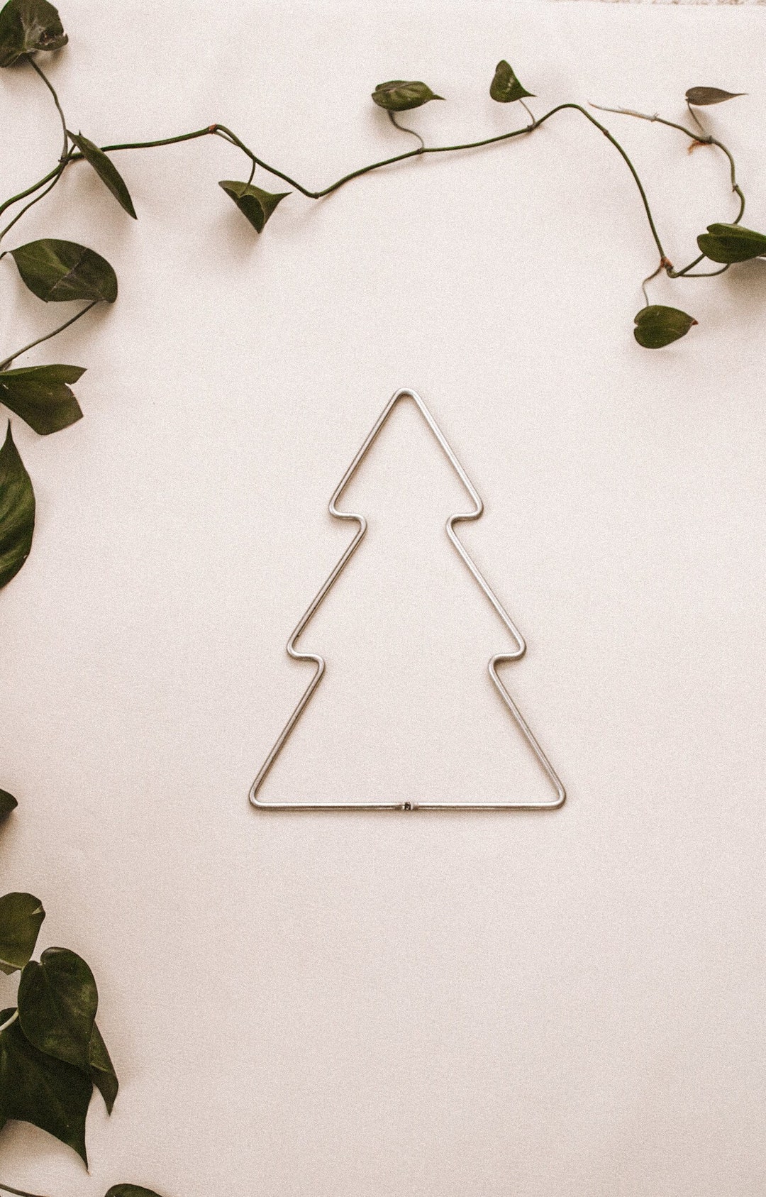 Silver Steel Christmas Tree Frame // Macrame Supplies // Geometric ...