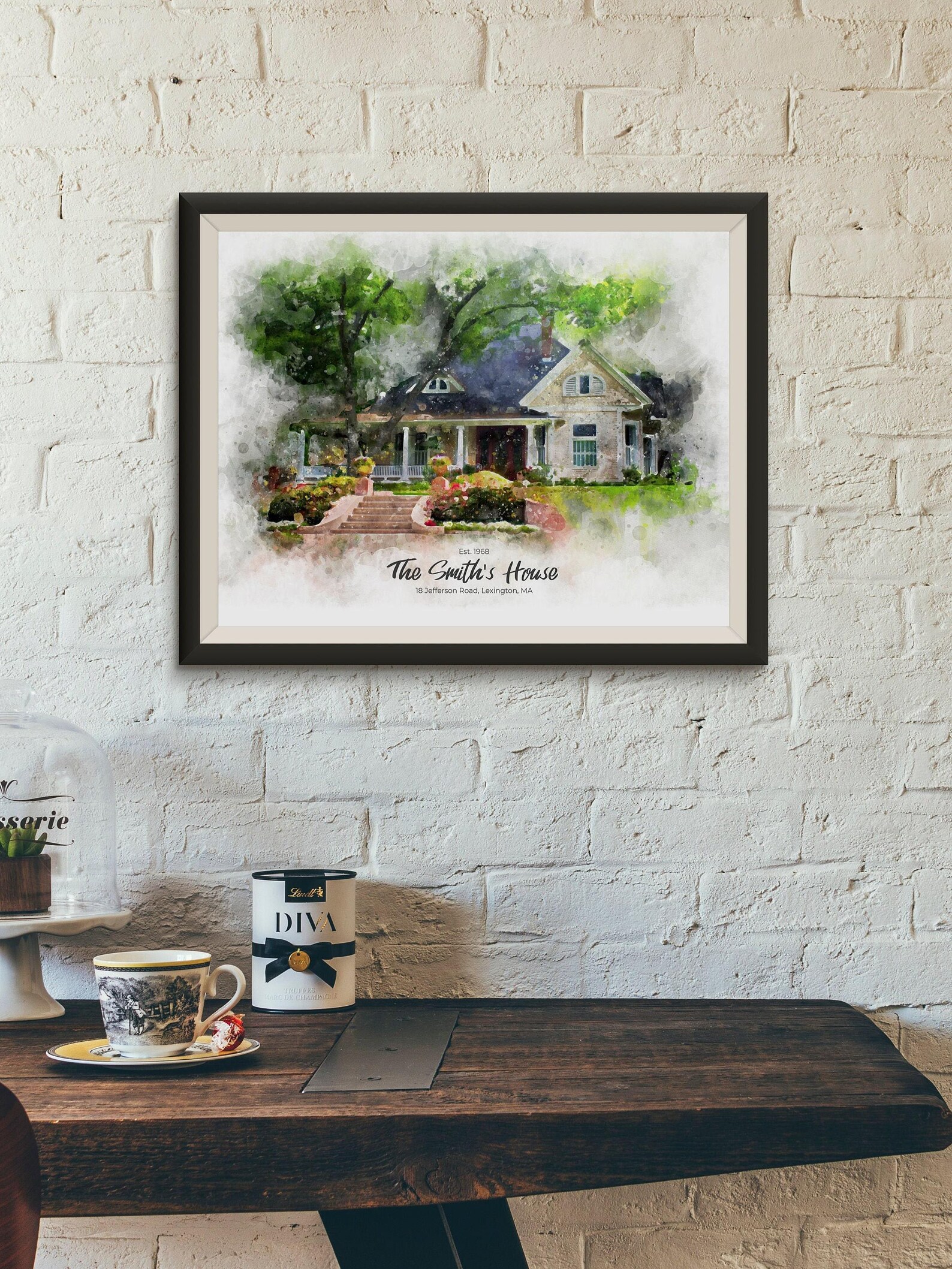 House Portrait, Drawing From Photo, Watercolor Portrait, New Home ...