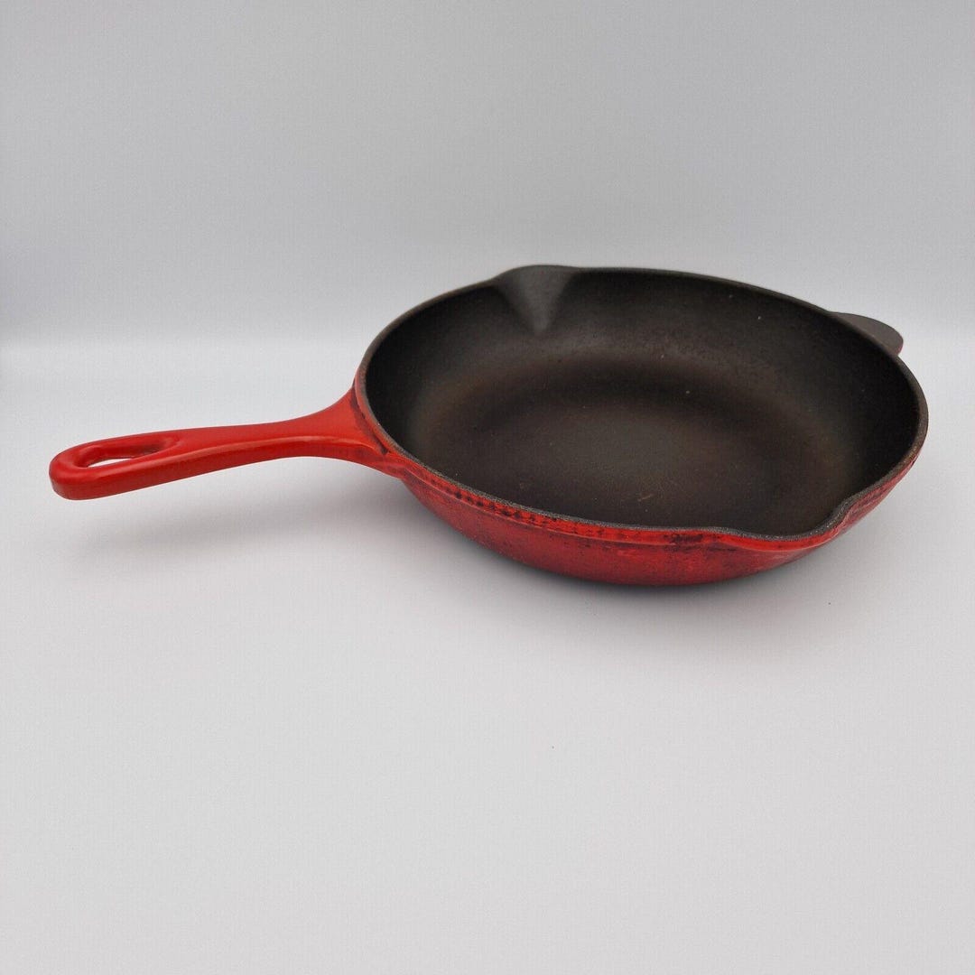 Vintage Cousances/le Creuset Red 23 Cast Iron Skillet France ...