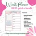 Weekly Productivity Planner Printable To-do List Habit Tracker Task ...