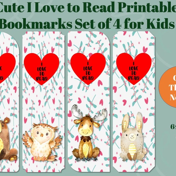 I Love to Read Printable - Etsy