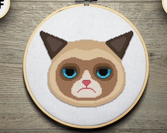 Cross Stitch Pattern Grumpy Cat - Etsy