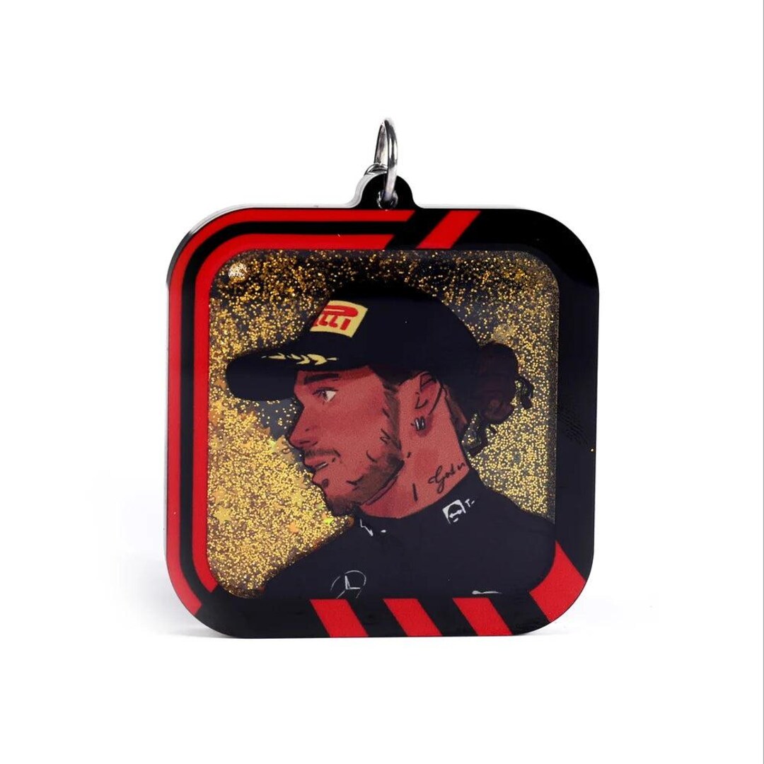 Lewis Hamilton Quicksand Keychain - Etsy
