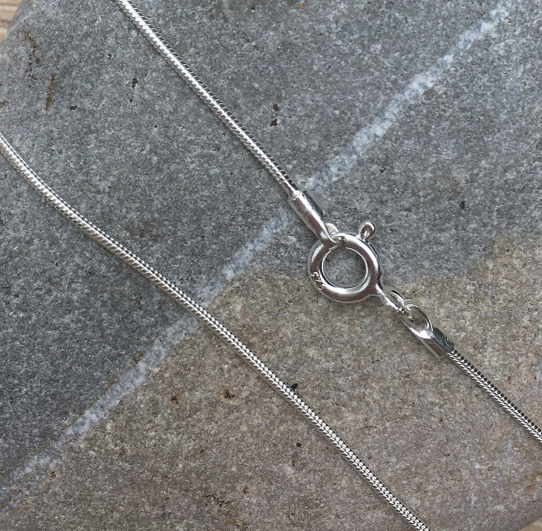 Chaine serpent argent massif 925, Chaine argent maille serpent, Ras du ...