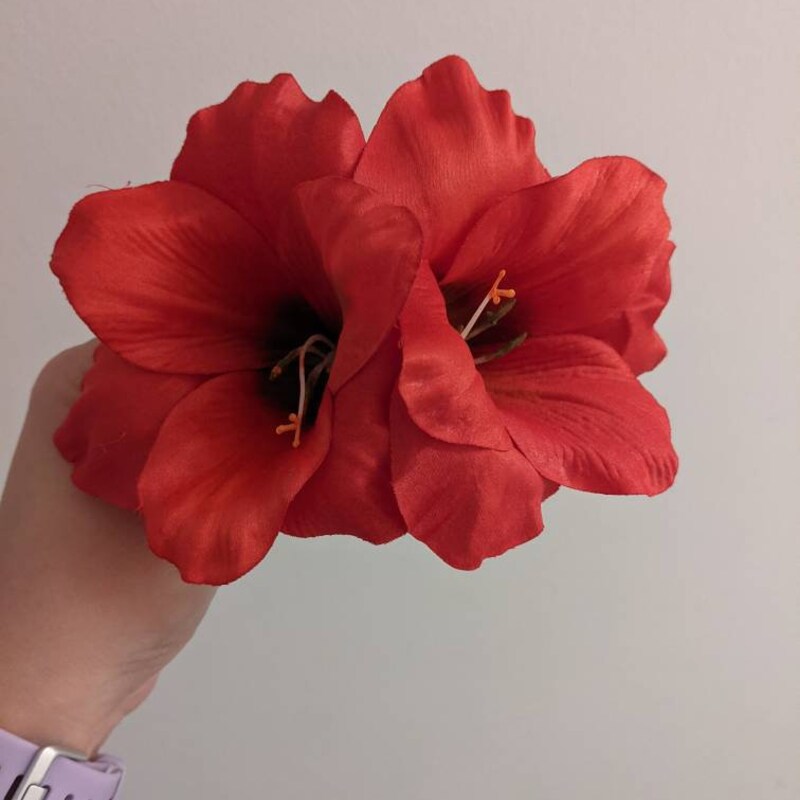 Red Hair Flower - Etsy UK