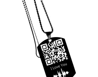 Stainless Steel Qr Code Pendant - Etsy