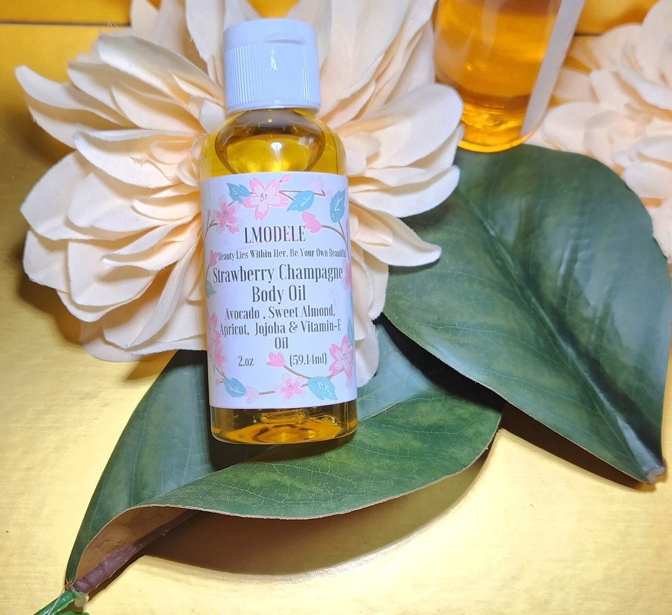 Strawberry Champagne Body Oil Massage Oil Shower Oil Bath And Body Etsy