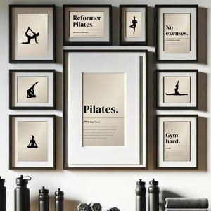 Neutral Girl Home Gym Wall Art Set of 30+ Bundle Motivational Poster ...
