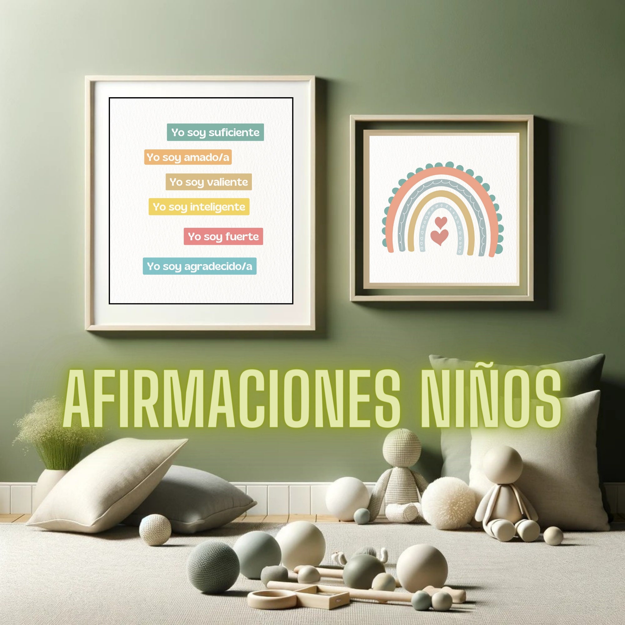 Affirmations Wall Art: Kids Room Decor (digital Download) - Etsy