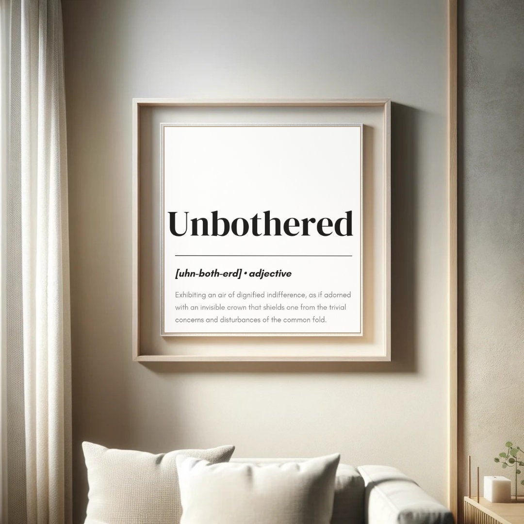Unbothered Queen Poster, Digital Download, Digital Product, Print Wall ...