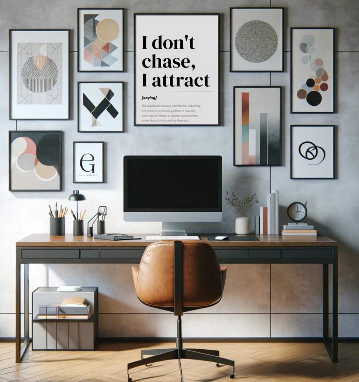 I Don't Chase I Attract Definition Print Set of 3 Printable Wall Decor ...