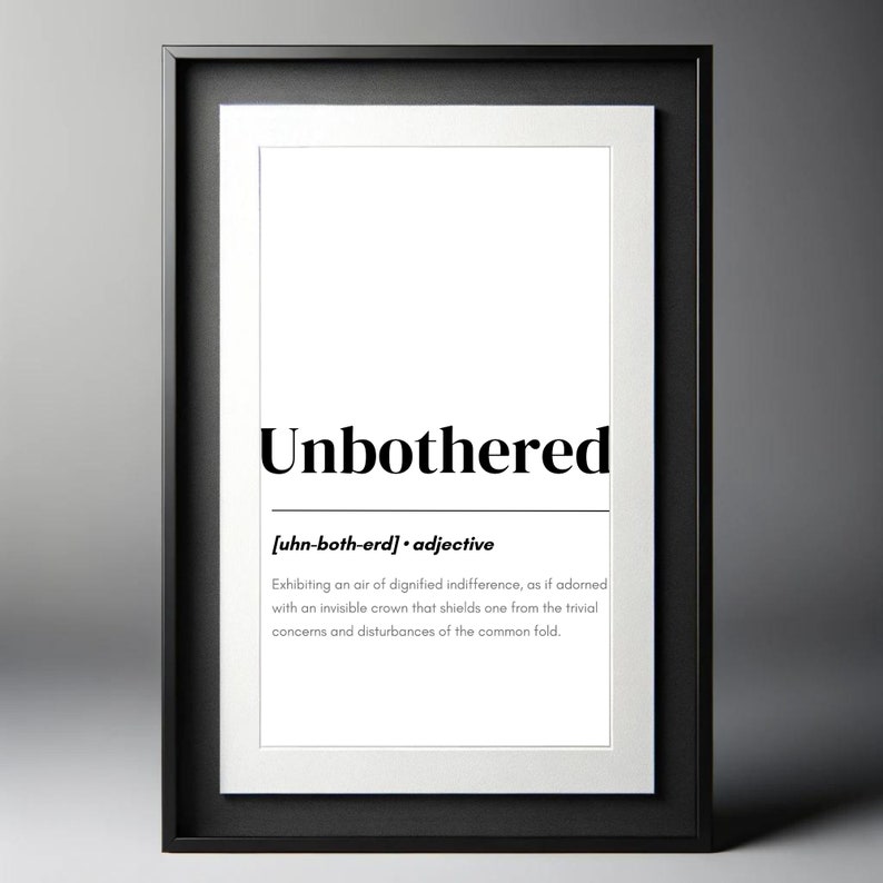Unbothered Queen Poster, Digital Download, Digital Product, Print Wall ...