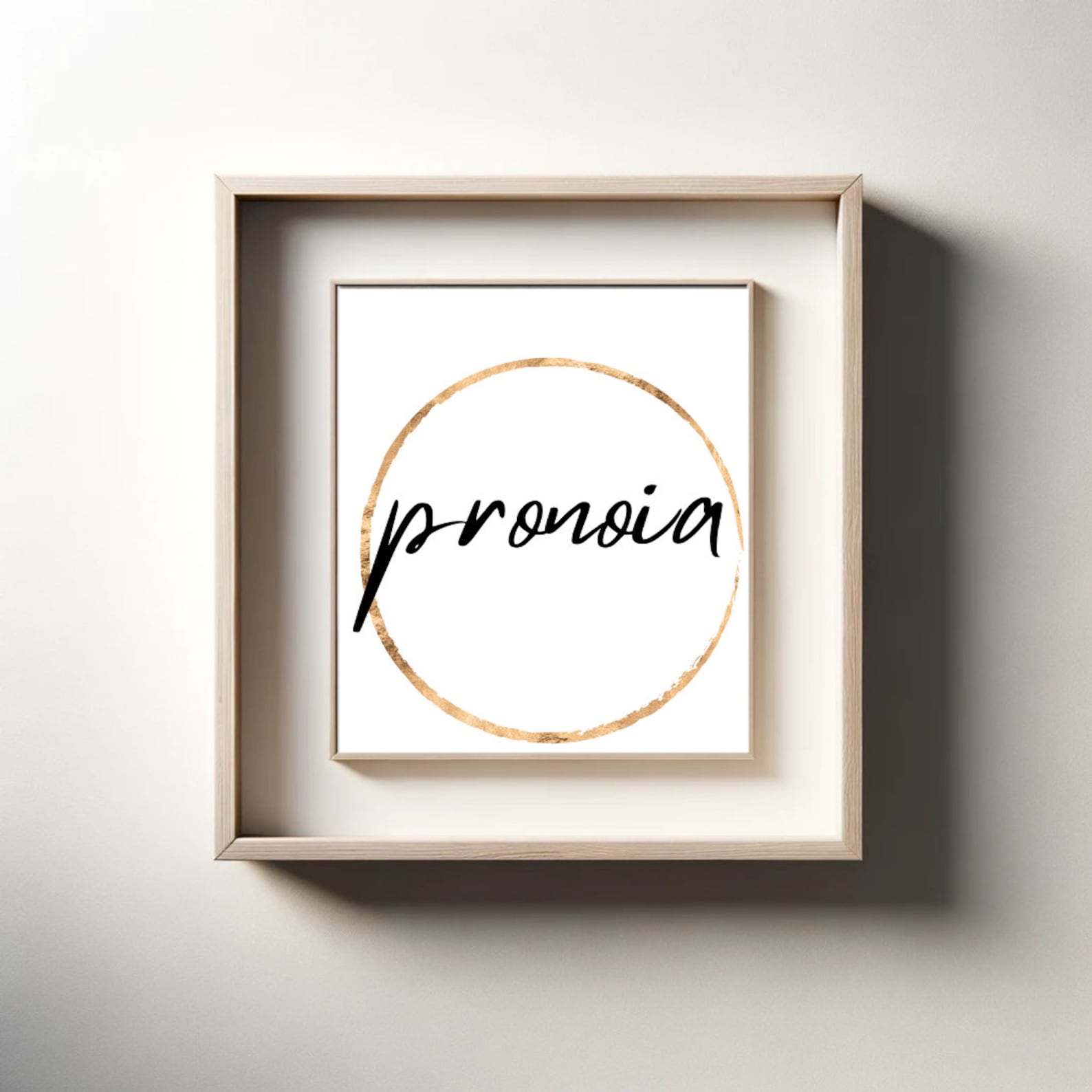 Pronoia Definition Set Wall Art, Positive Mindset, Inspirational Quotes ...