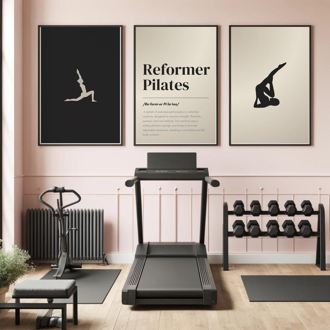 Neutral Girl Home Gym Wall Art Set of 30+ Bundle Motivational Poster ...