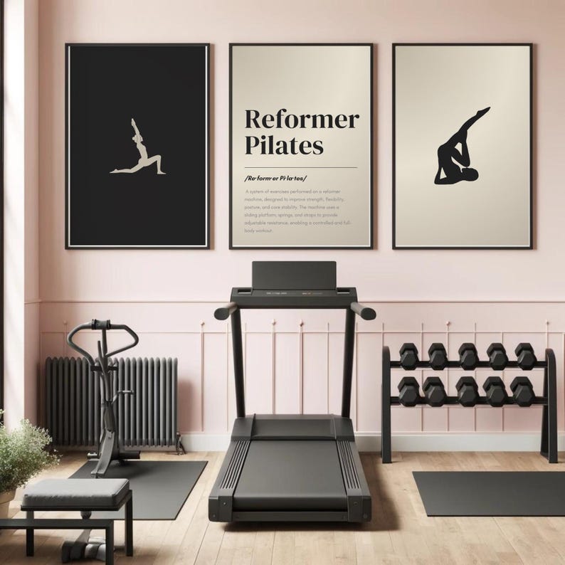Neutral Girl Home Gym Wall Art Set of 30+ Bundle Motivational Poster ...