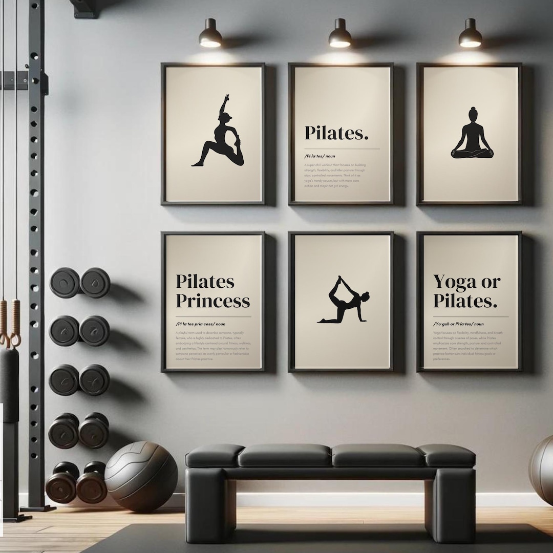 Neutral Girl Home Gym Wall Art Set of 30+ Bundle Motivational Poster ...