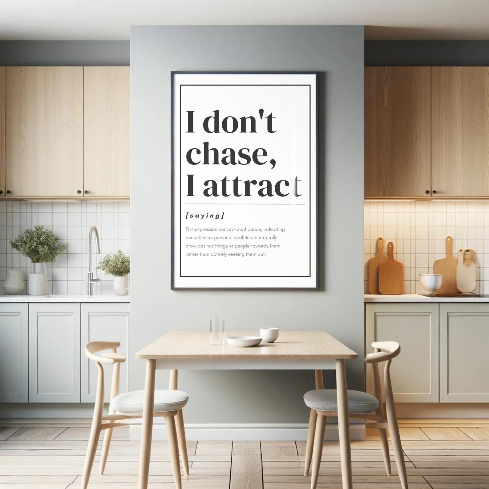 I Don't Chase I Attract Definition Print Set of 3 Printable Wall Decor ...
