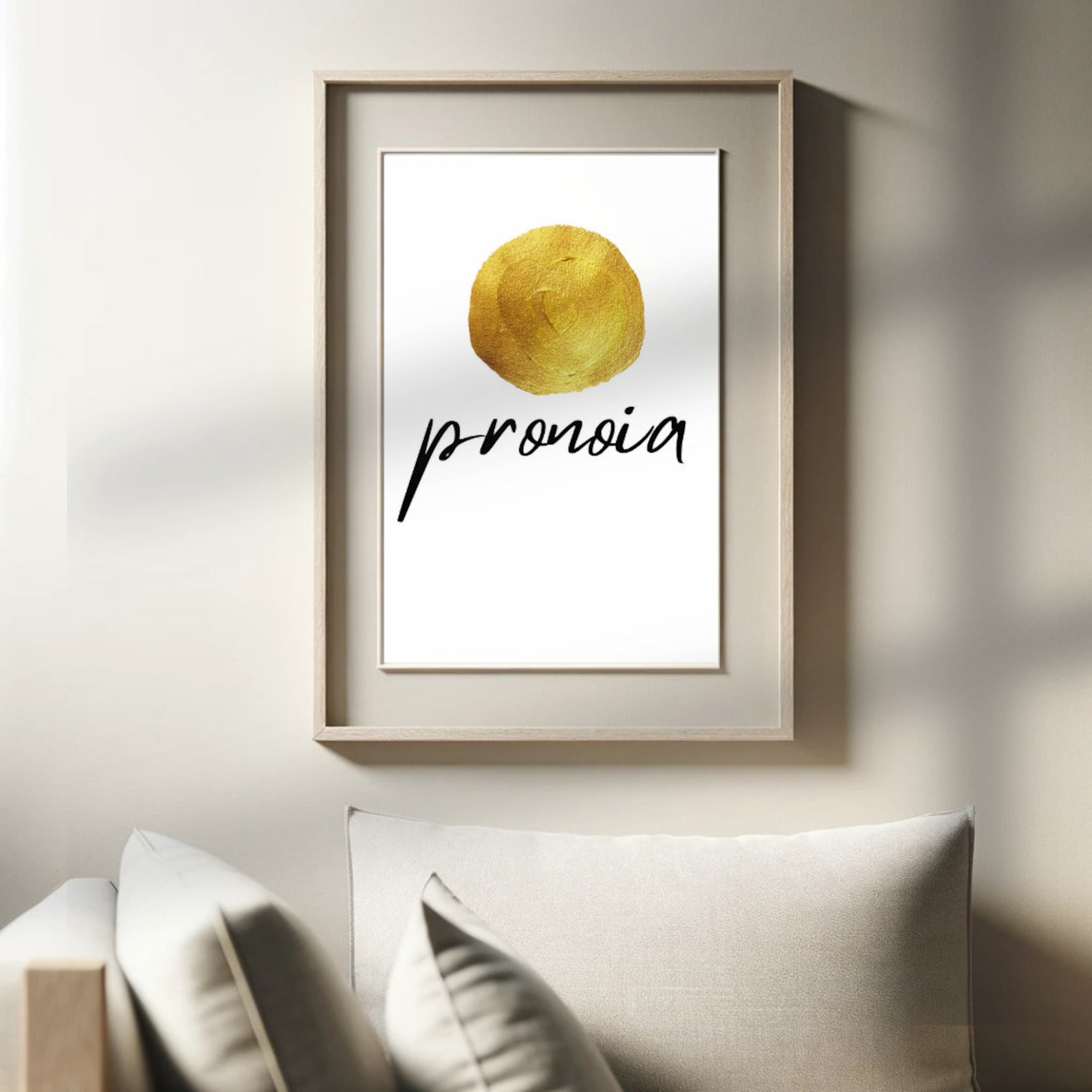 Pronoia Definition Set Wall Art, Positive Mindset, Inspirational Quotes ...
