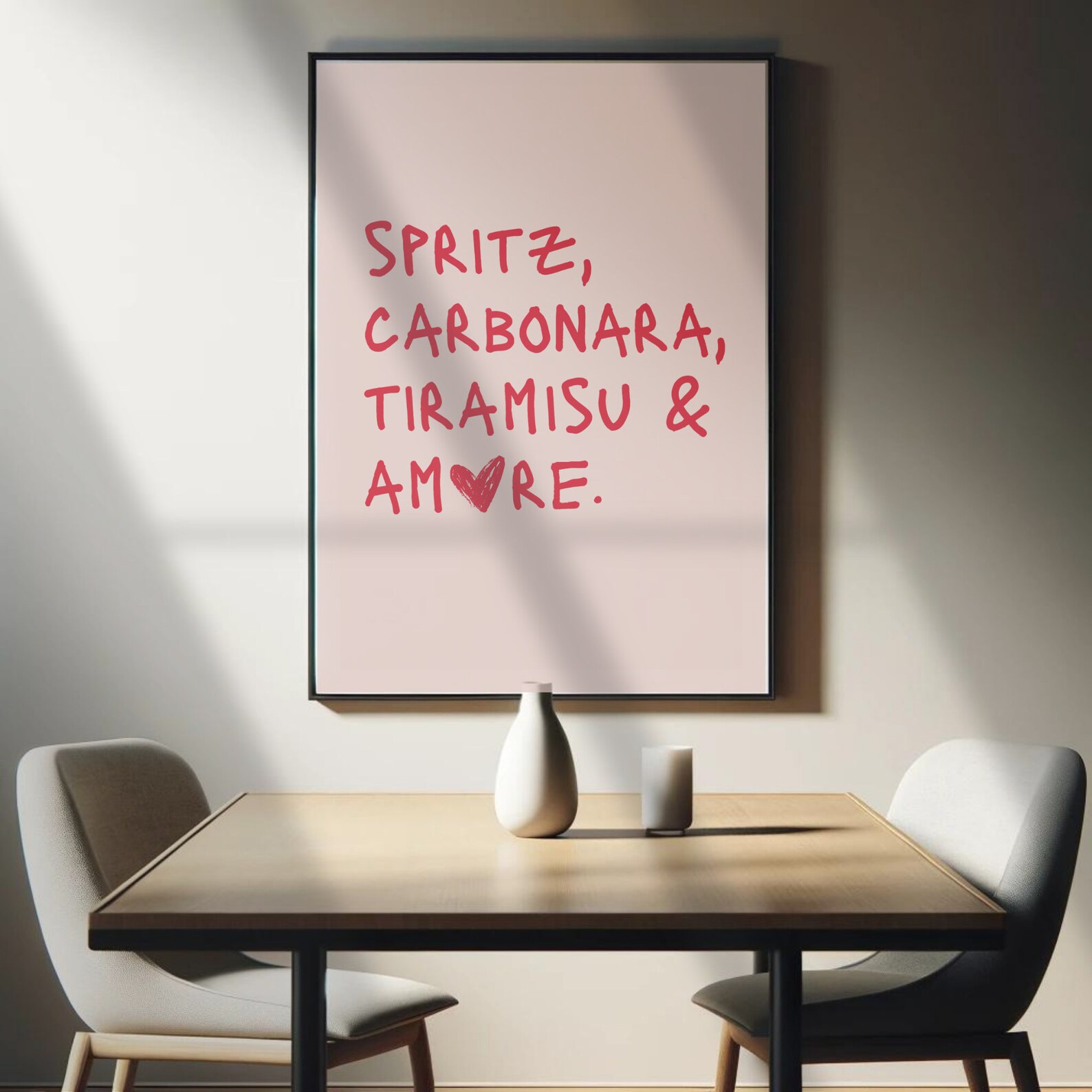 Italian Amore Quote Print Printable Italian Wall Decor Italian Gifts ...