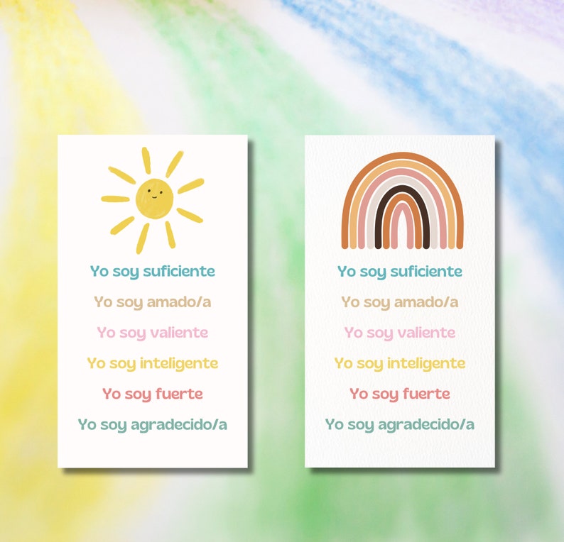 Arte Mural De Afirmaciones, Niños, Yo Soy Amado Valiente Suficiente ...