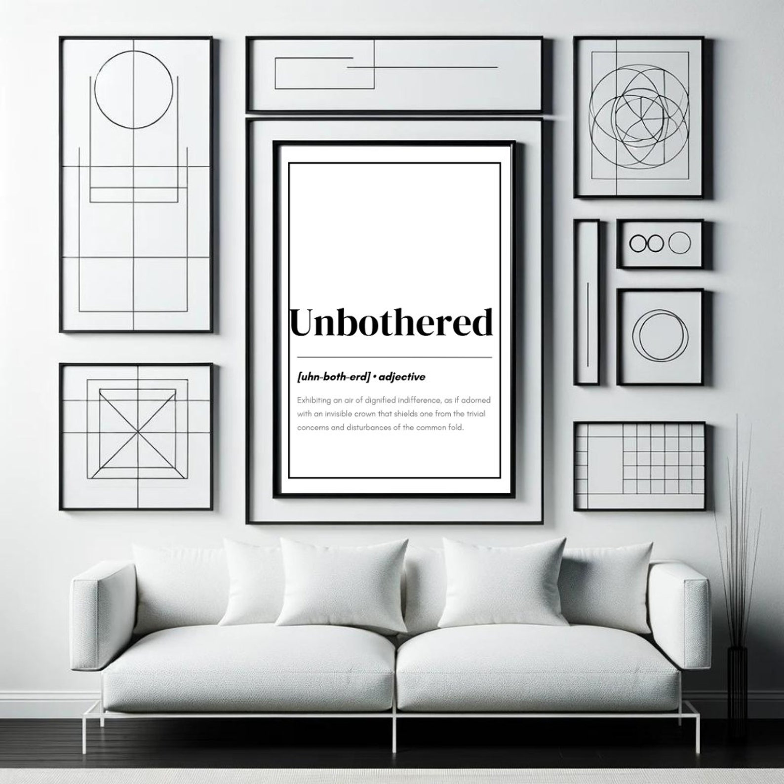 Unbothered Queen Poster, Digital Download, Digital Product, Print Wall ...