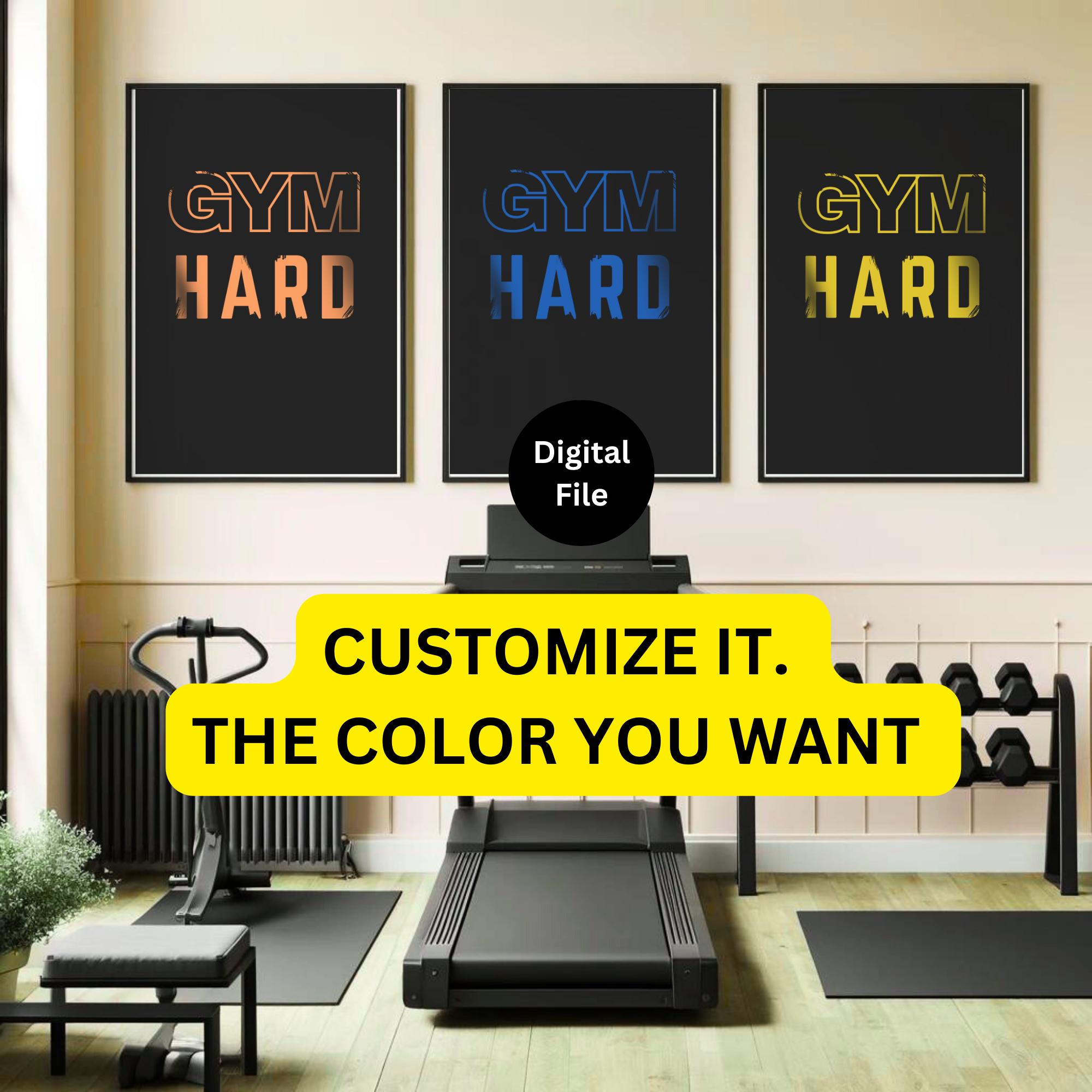 Fitness Gym Wall Set of 15 Bundle, Fitness Art, Motivational Poster ...