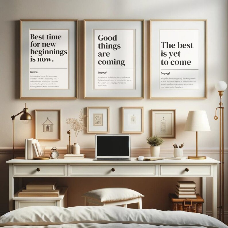 Positive Affirmations Posters Set of 3, Digital Download, Print Wall ...