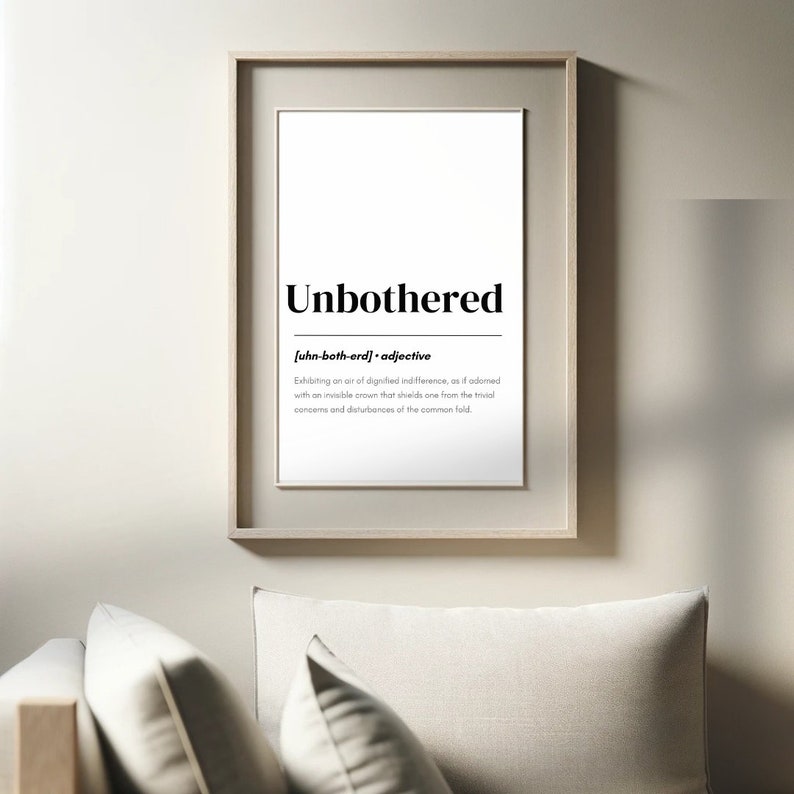 Unbothered Queen Poster, Digital Download, Digital Product, Print Wall ...