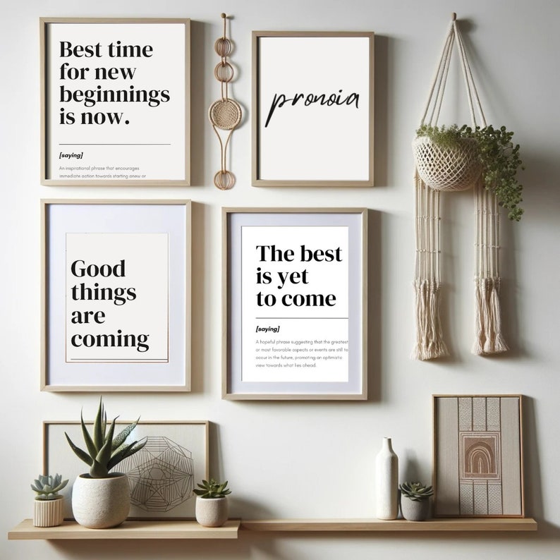 Positive Affirmations Posters Set of 3, Digital Download, Print Wall ...