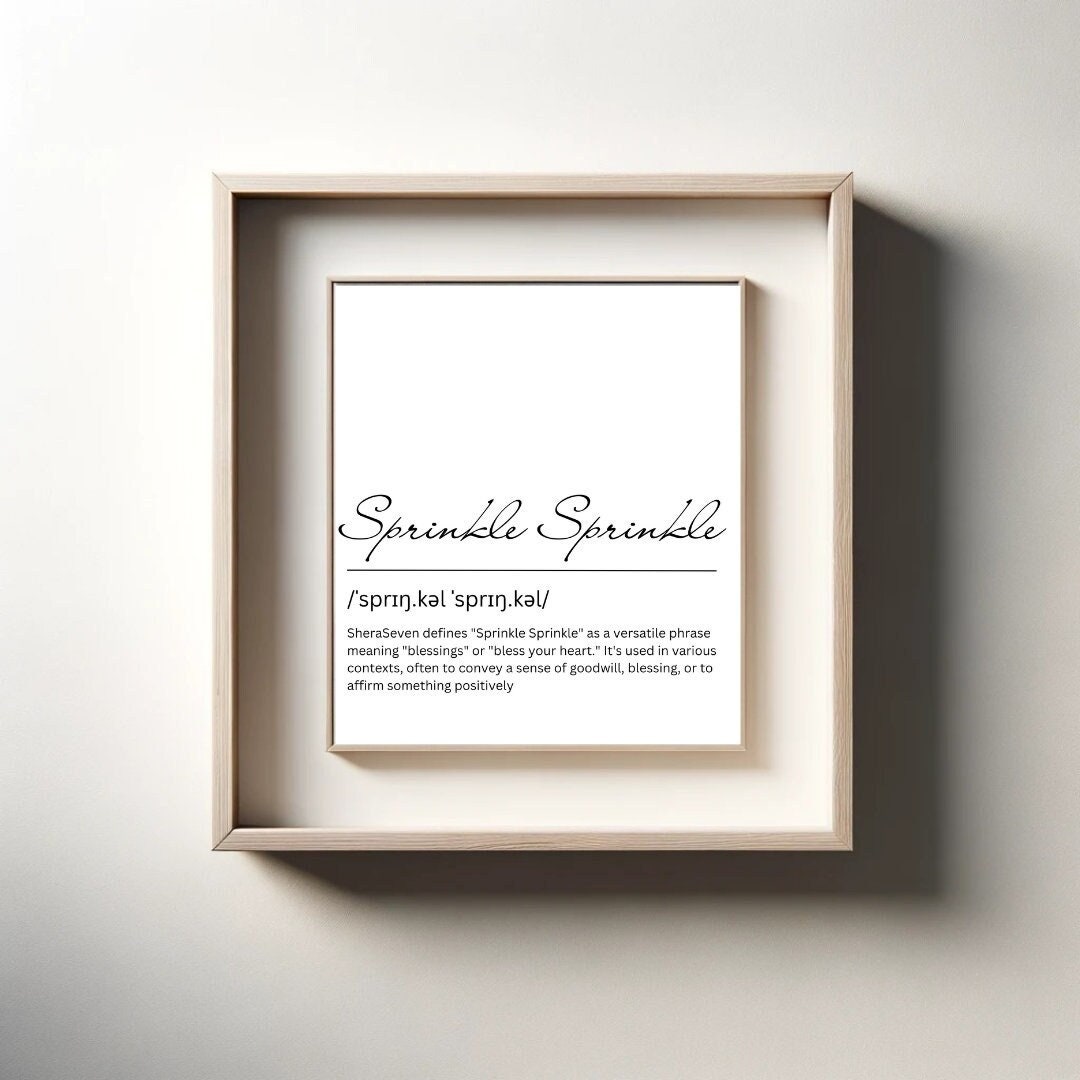 Sprinkle Sprinkle Poster, Digital Download, Digital Product, Print Wall ...