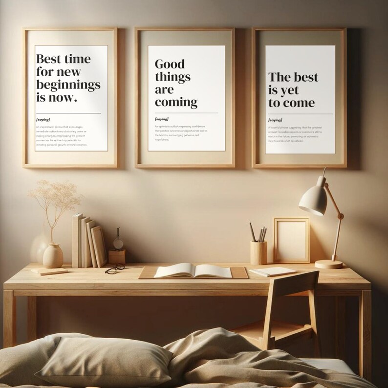 Positive Affirmations Posters Set of 3, Digital Download, Print Wall ...