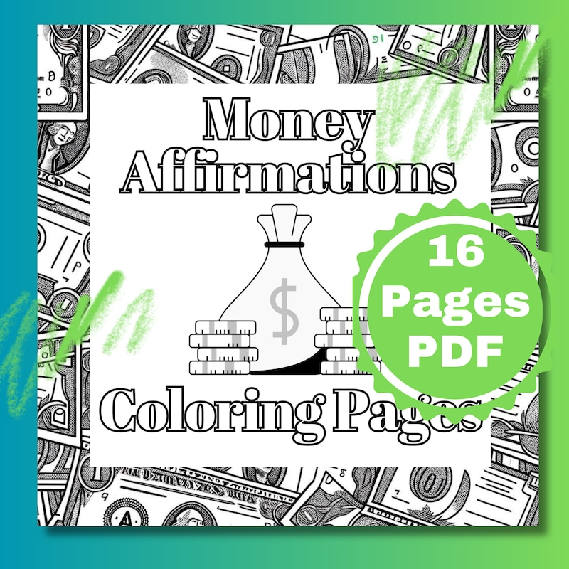 Coloring Money Printables - Etsy