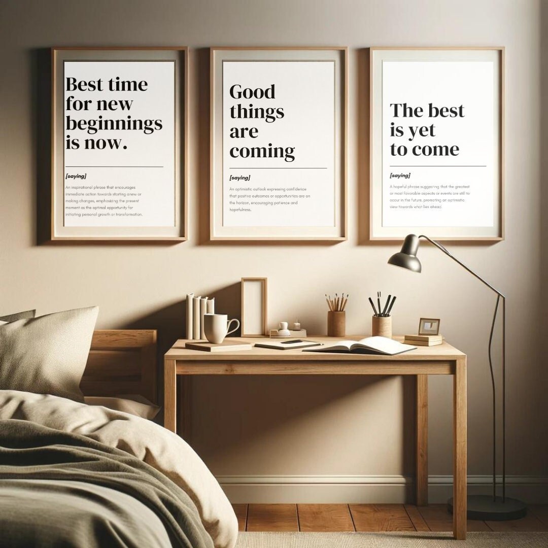 Positive Affirmations Posters Set of 3, Digital Download, Print Wall ...