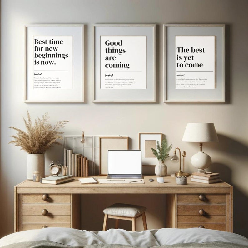 Positive Affirmations Posters Set of 3, Digital Download, Print Wall ...