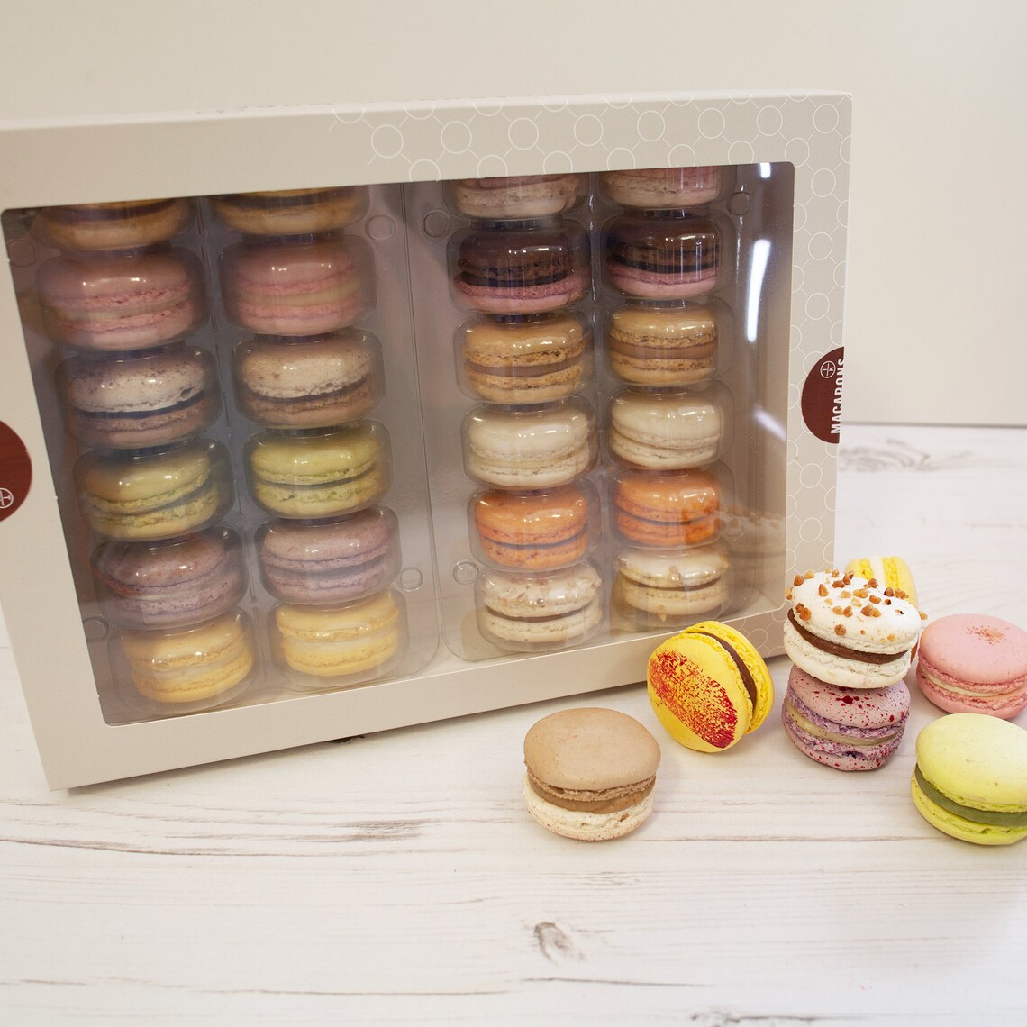 Box of 24 Macarons - Etsy UK