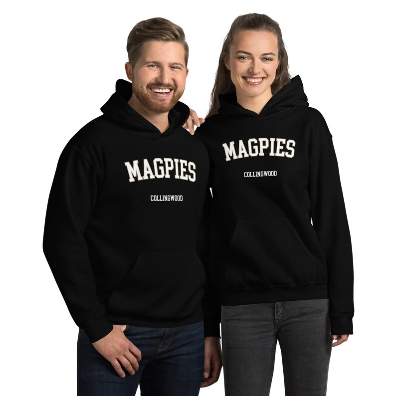 Collingwood Magpies AFL Hoodie Team Merch Footy Fan Apparel Australian ...