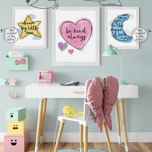 Be Kind Always | Colorful Watercolor | Nursery Decor | Kids Room Art ...