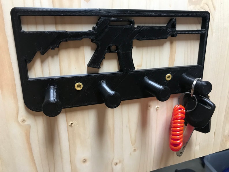 AR-15 Key Holder Key Hanger Key Hook Depicting an AR15 Rifle - Etsy