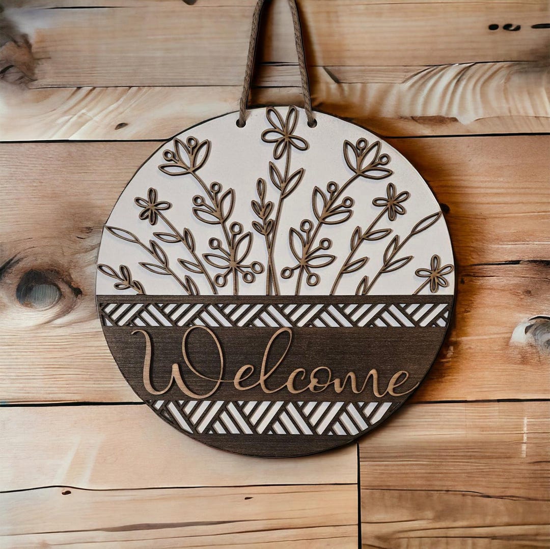Cheerful Welcome Sign for Your Front Door - Perfect Housewarming Gift ...