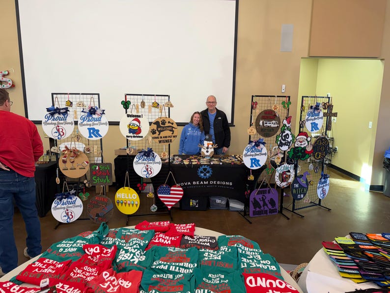 Christmas Santa Wine Glasses Wine Lover Christmas Door Hanger - Drink ...